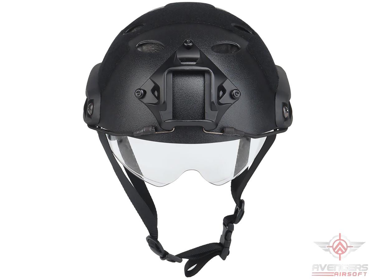 Avengers Lightweight Vented High Cut Helmet w/ Drop-Down Goggles (Color ...