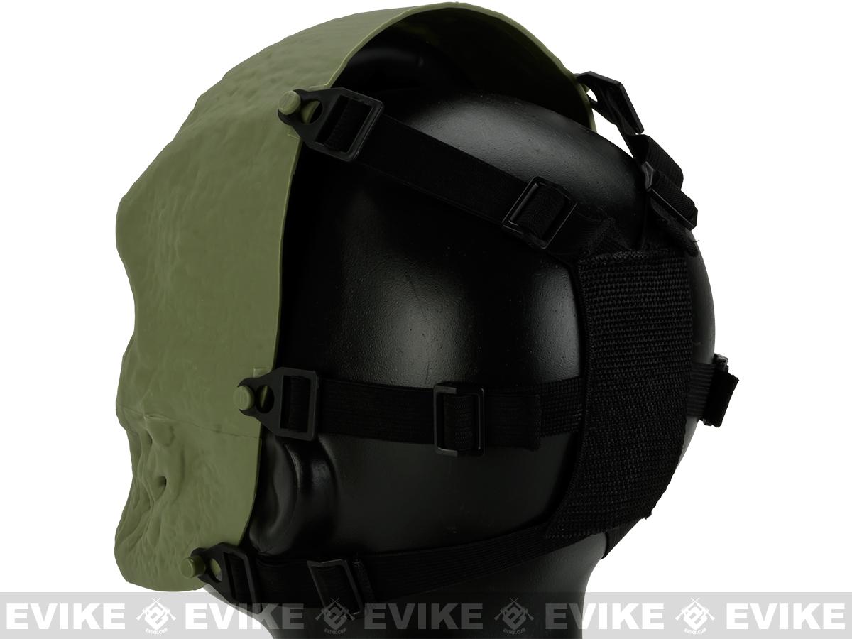 Matrix High Speed Wire Mesh "Undead" Mask - OD Green Skull, Tactical ...