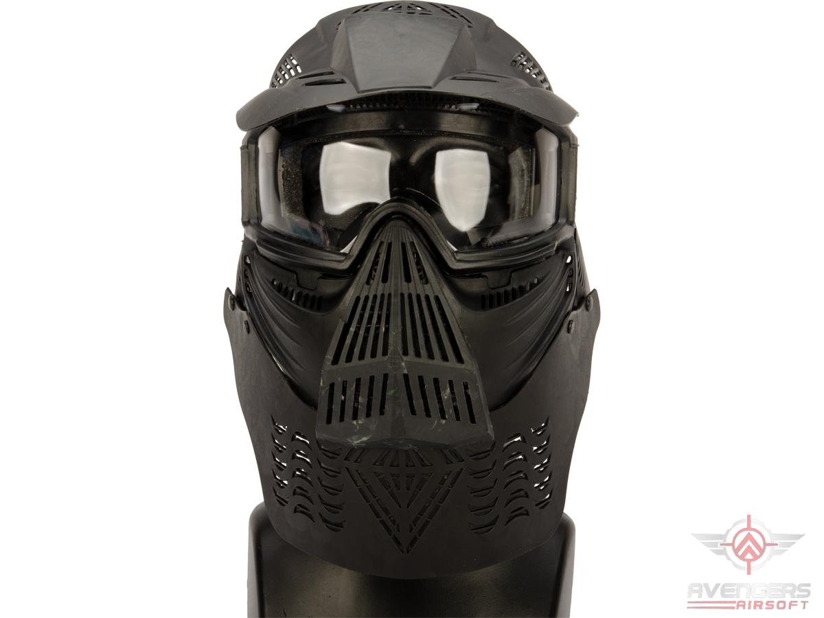 Avengers Transformer Modular Airsoft / Paintball Mask w/ Visor & Neck ...