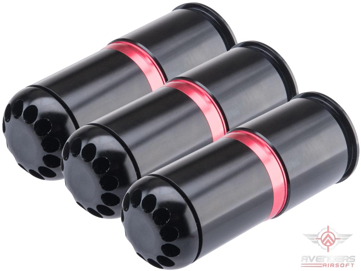 Avengers 40mm Airsoft Gas Grenade Shell (Model: 96rd Shower / Black ...