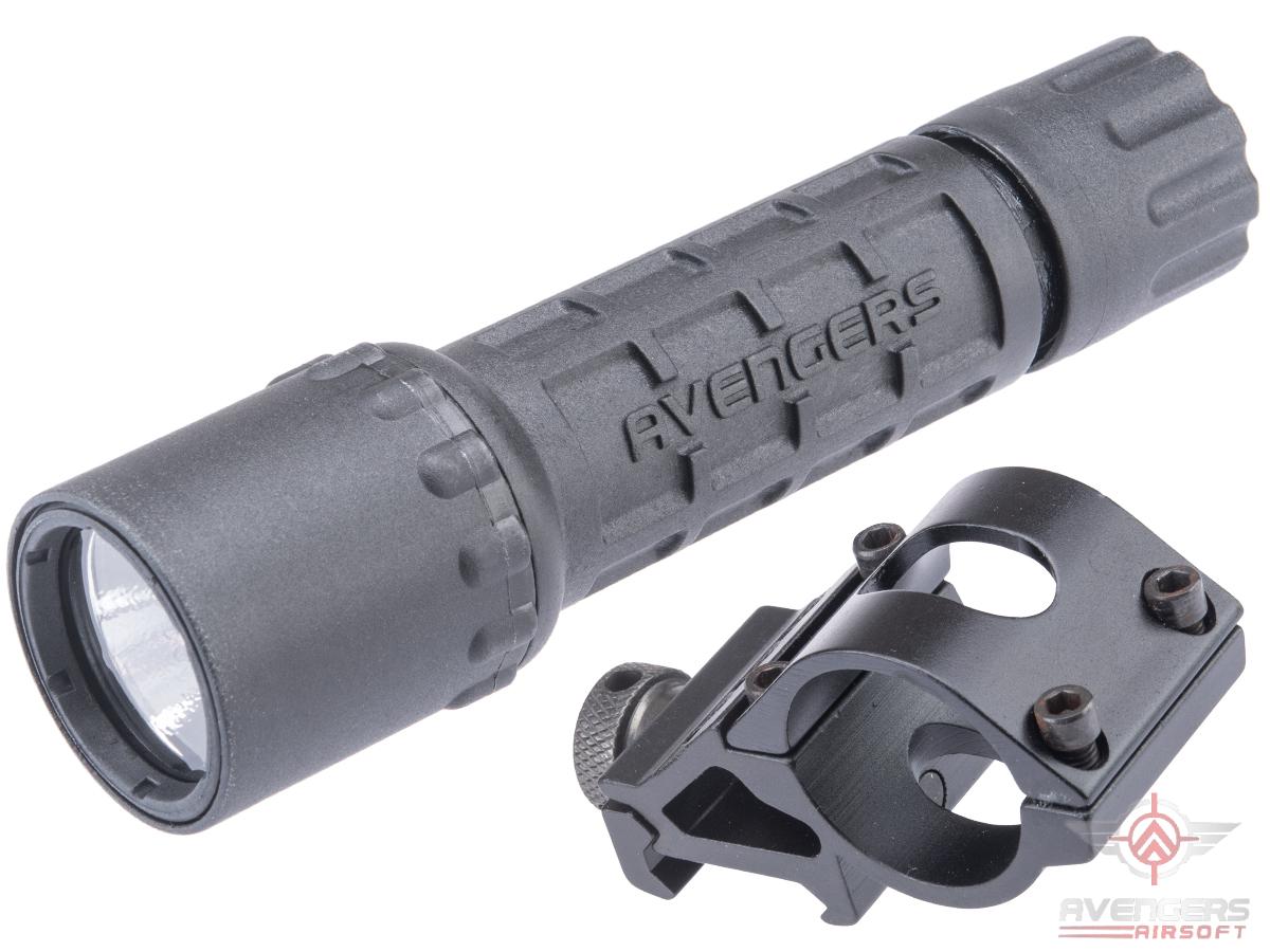 Avengers G2 Xenon Handheld Flashlight (Color: Black / Picatinny Mount ...