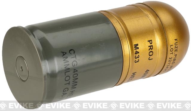 Avengers Airsoft M433 HEDP 40mm Dummy Grenade 3 Pack (Color: HEDP Gold ...