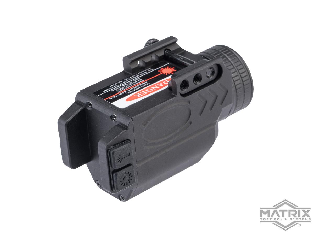 Matrix 1000 Lumen Weapon Mount Combat Flashlight w/ Green Laser ...