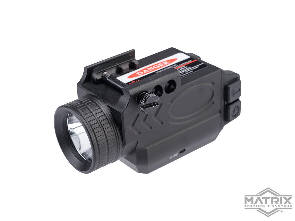 Matrix 1000 Lumen Weapon Mount Combat Flashlight w/ Green Laser ...