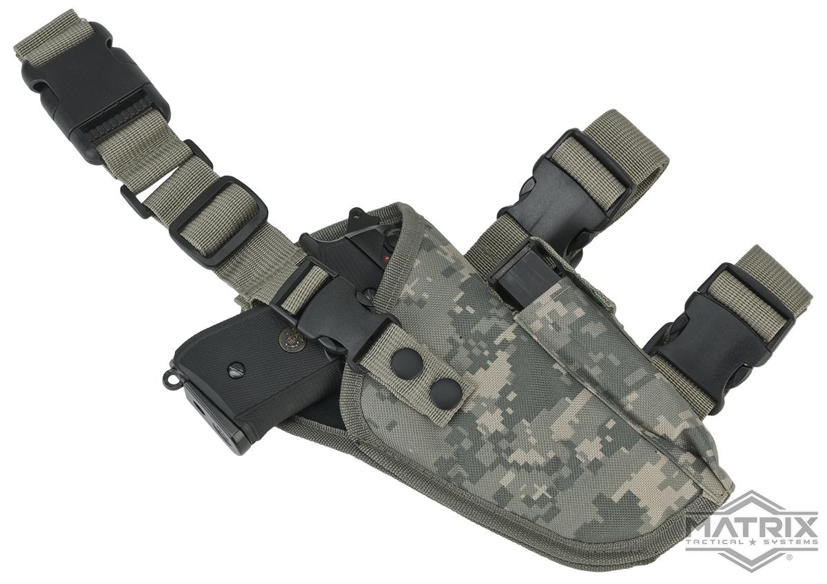 Matrix Deluxe Tactical Thigh Holster (Color: ACU / Right), Tactical ...
