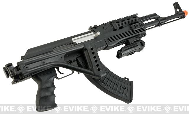 Matrix AK47 RIS Special Forces Airsoft AEG Rifle w/ Skeleton Side ...