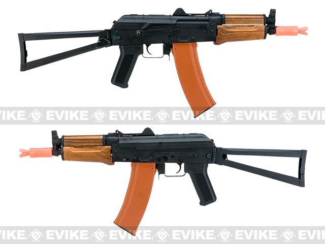 Matrix / CYMA Sport AKS74U Airsoft AEG Rifle with Imitation Wood Furniture (Package: Gun Only ...
