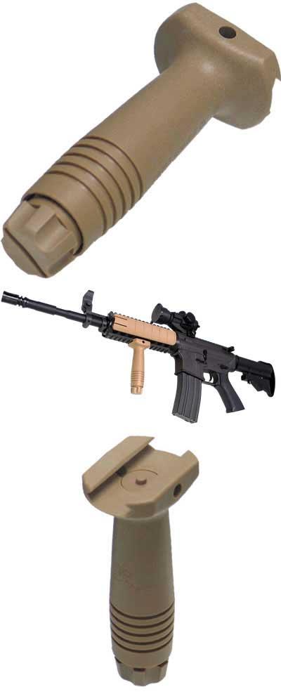 Military Grade Tactical Vertical Support RIS Mount Grip (Color: Desert ...