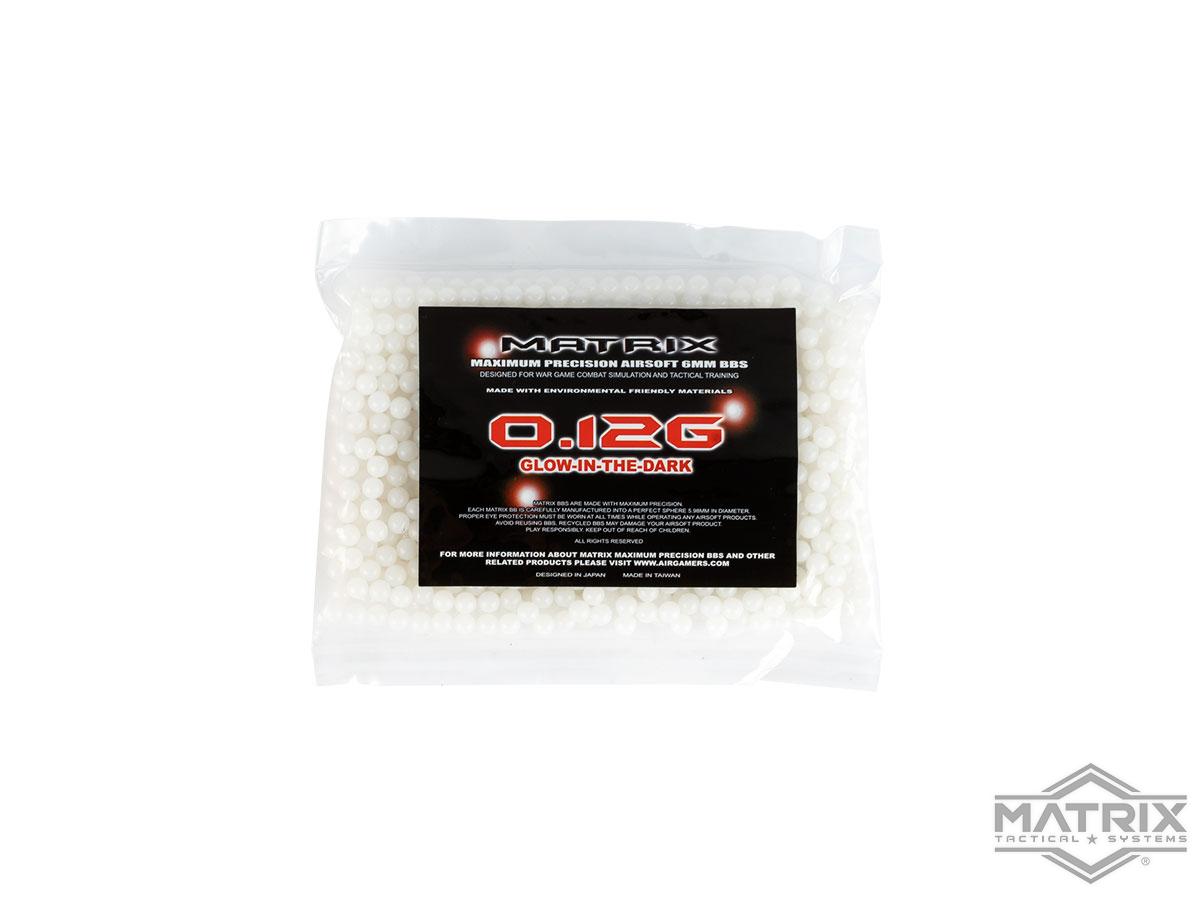 Matrix Match Grade 6mm Glow-in-the-Dark Airsoft Tracer BB (Model: 0.12g Green 1000rds ...