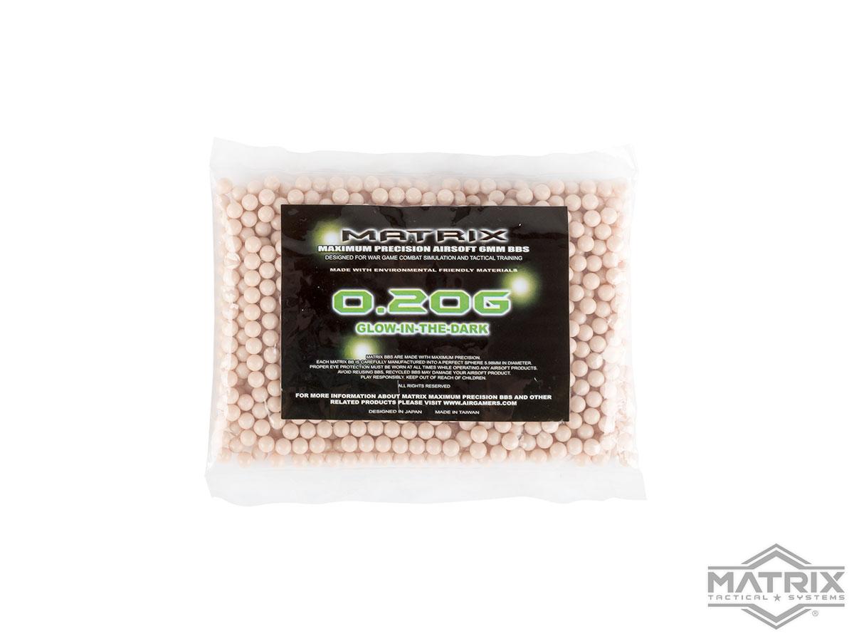 Matrix Match Grade 6mm Glow-in-the-Dark Airsoft Tracer BB (Model: 0.20g Red 1000rds ...