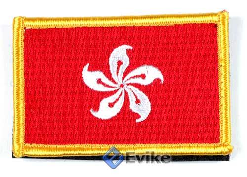 Matrix Country Flag Series Embroidered Morale Patch (Country: Hong Kong), Tactical Gear/Apparel ...