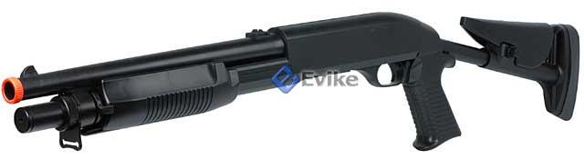 Double Eagle M3 3 Round Burst Multi Shot Shell Loading Airsoft Shotgun
