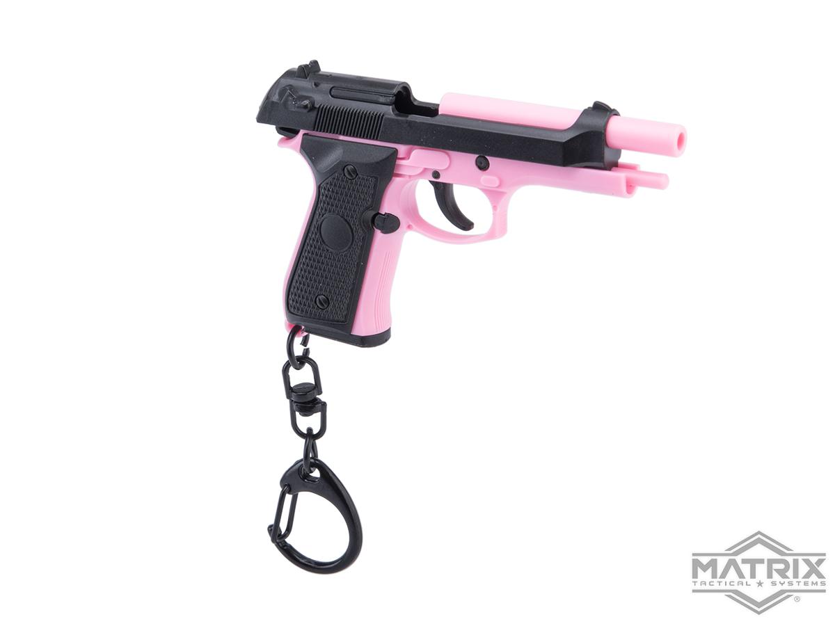 Matrix Dummy Pistol Keychain Charm (Model: M92 / Pink), Evike Stuff, e ...