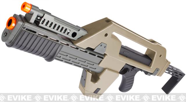 Matrix Limited Edition Custom Alien Pulse Rifle Airsoft AEG (Color: Tan ...