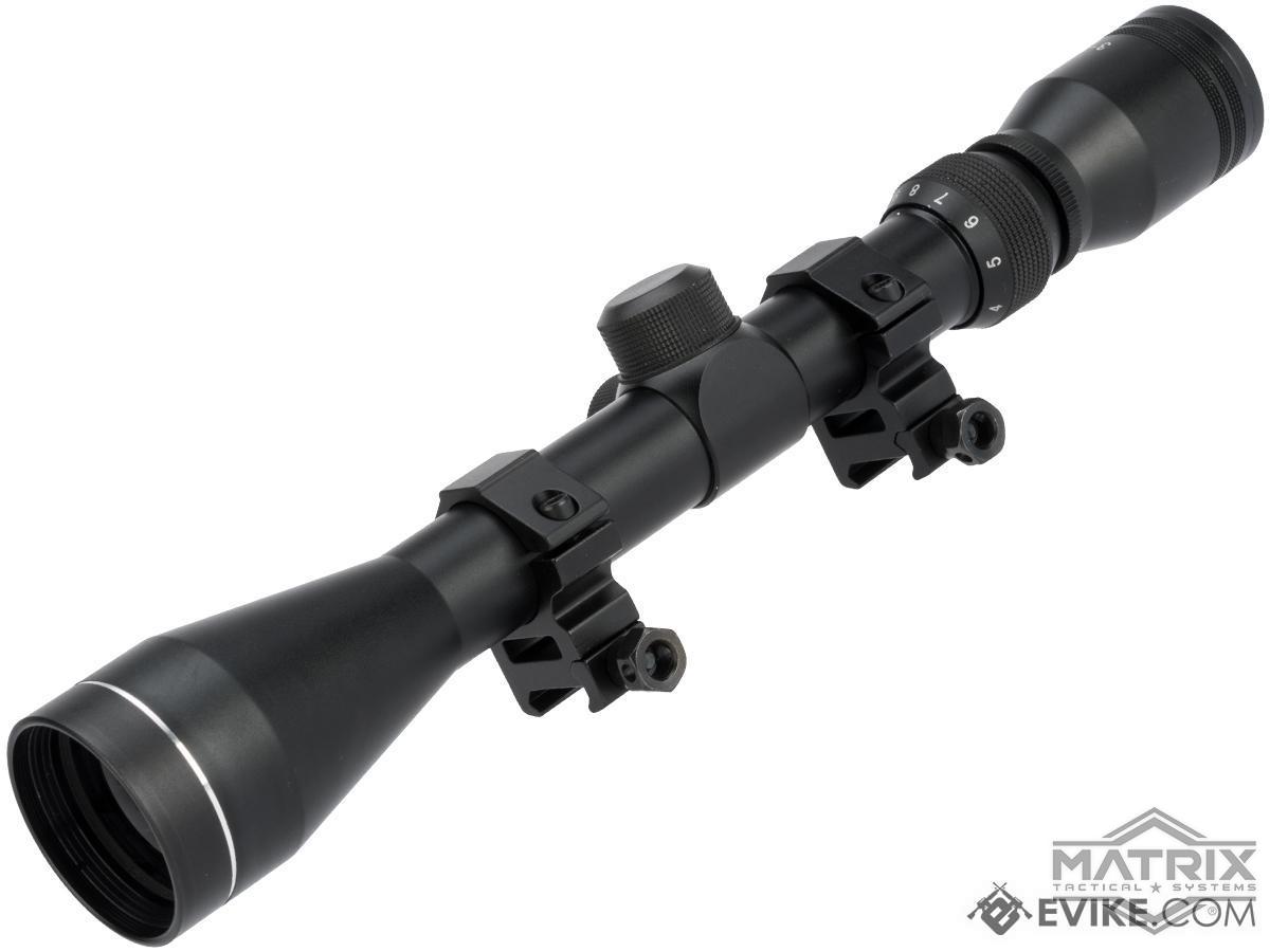 3-9X40 Professional Scope for Airsoft Rifles w/ Scope Rings (Color ...