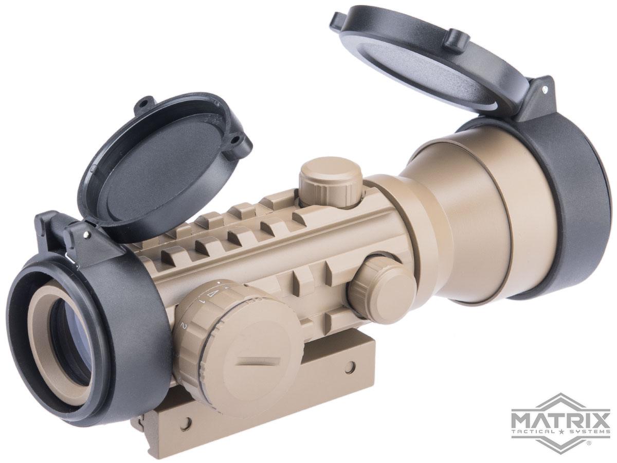 Matrix 2x42 Dual Illuminated Railed Tactical Scope (Color: Dark Earth ...