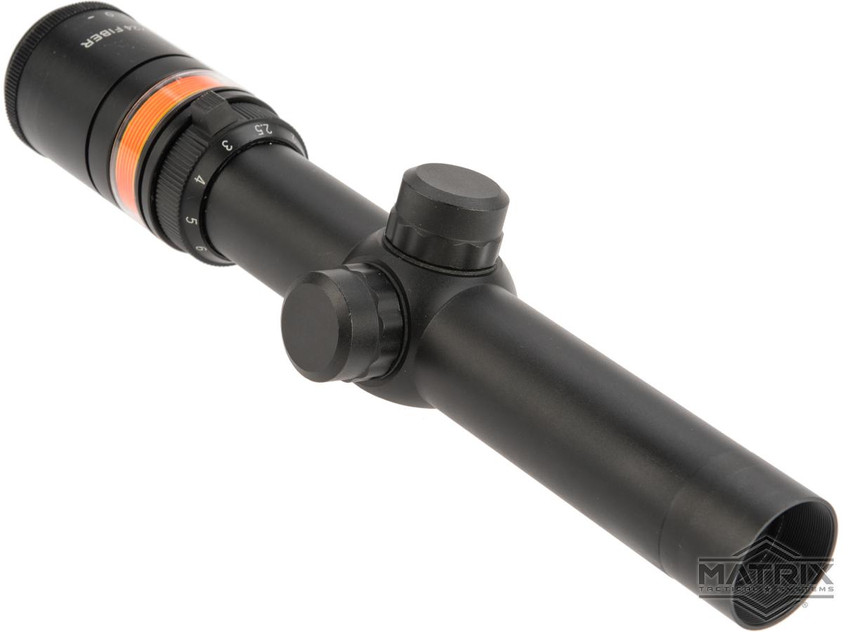 Matrix 1.5-6x24 Fiber Optic Rifle Scope (Color: Red), Accessories ...