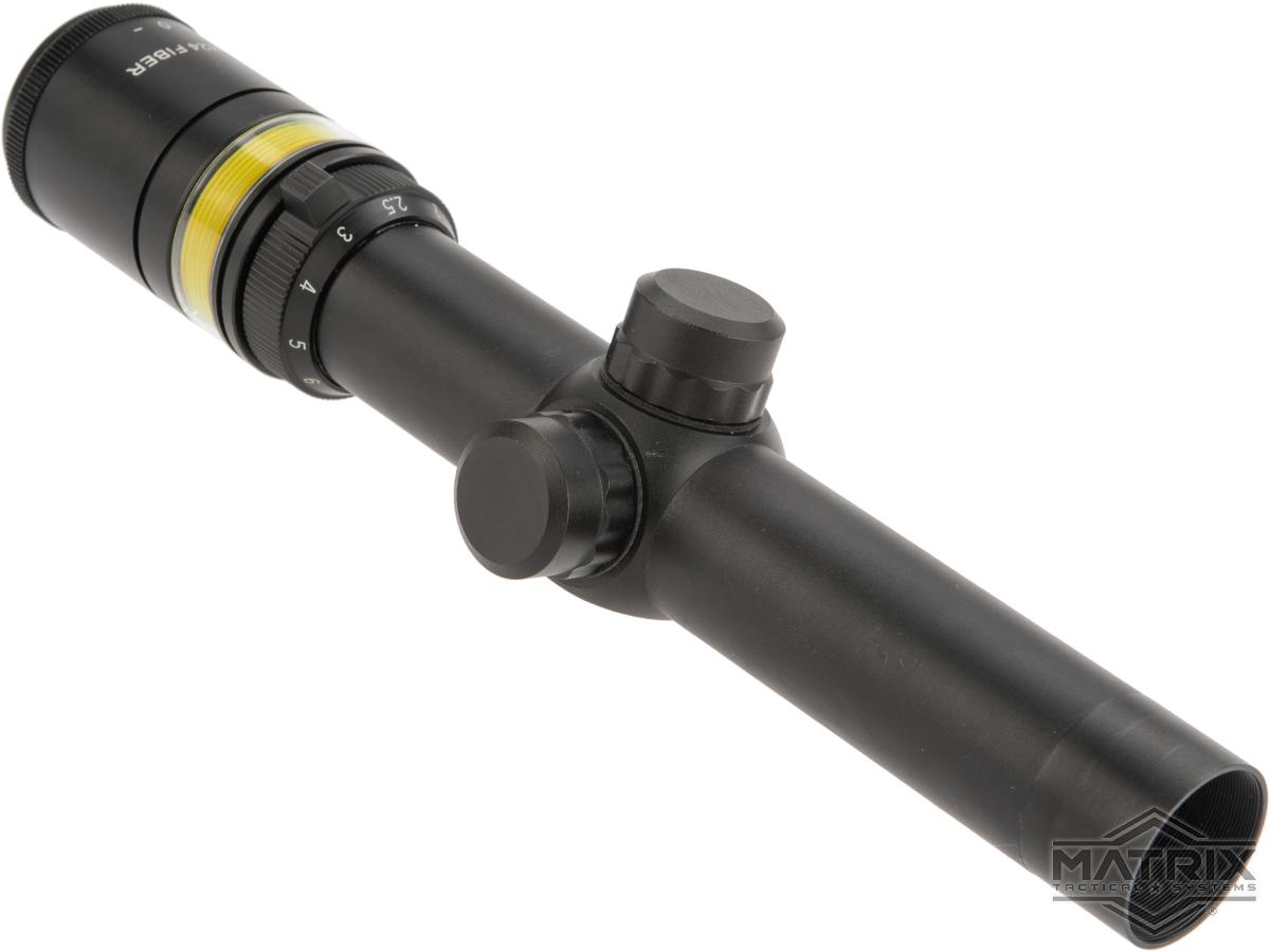 Matrix 1.5-6x24 Fiber Optic Rifle Scope (Color: Green), Accessories ...