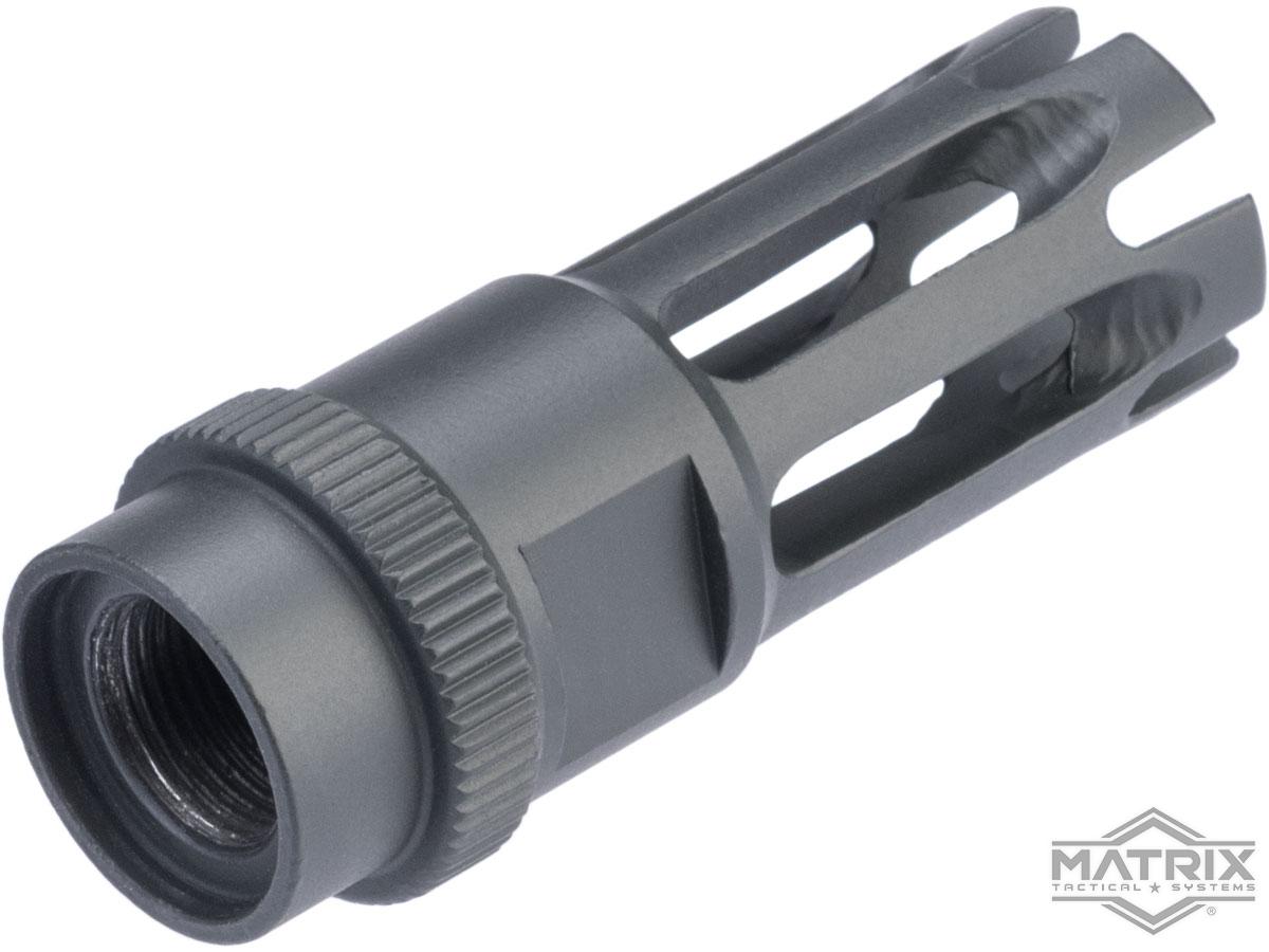 Matrix Type F Flash Hider for M4/M16 Airsoft AEG Rifle, Accessories ...