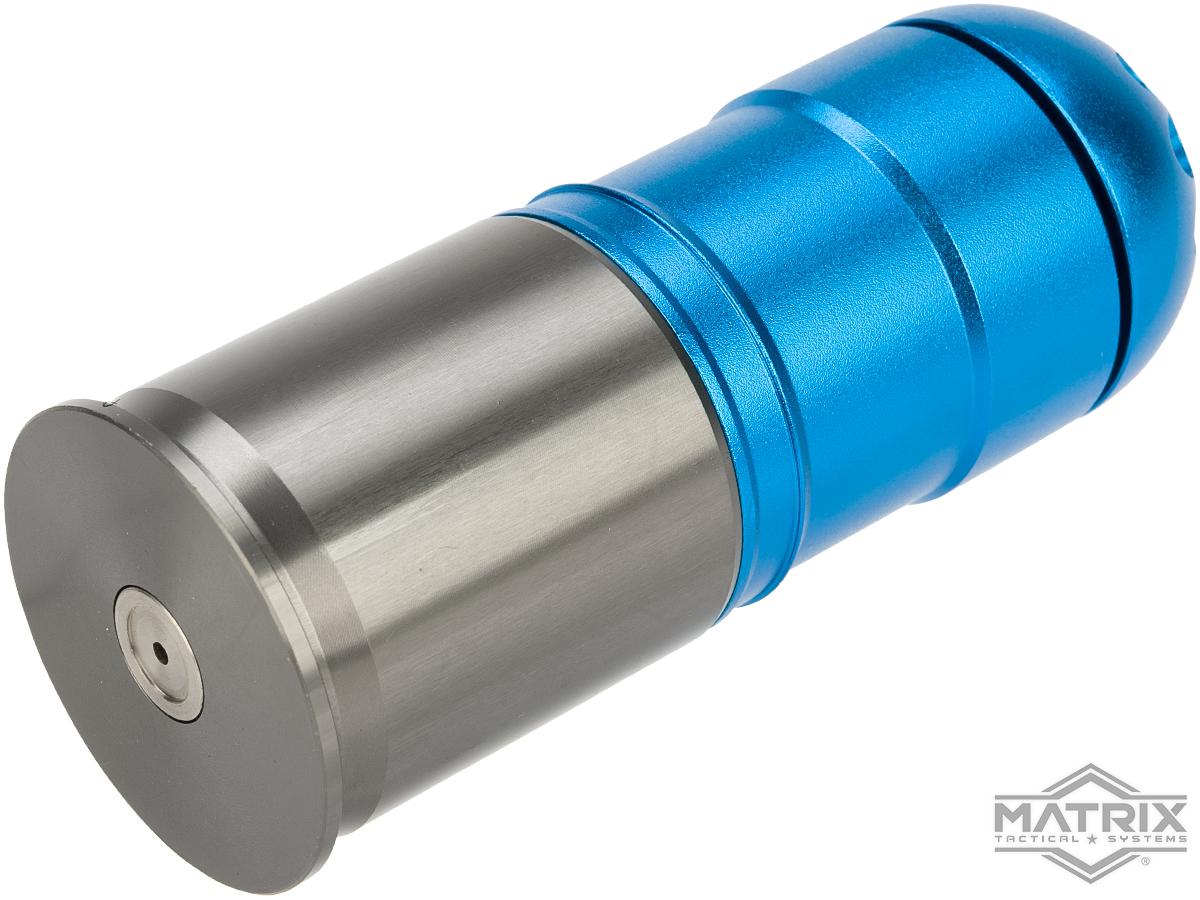 Matrix Aluminum Green Gas Powered Airsoft 40mm Grenade Shell (Capacity ...