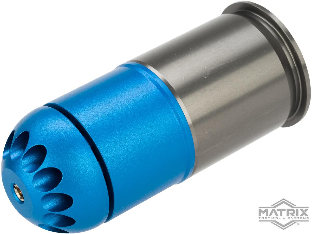 Matrix Aluminum Green Gas Powered Airsoft 40mm Grenade Shell (Capacity ...