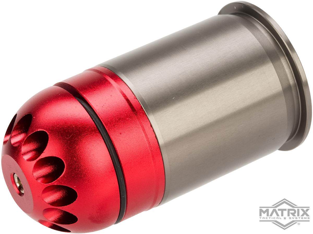 Matrix Aluminum Green Gas Powered Airsoft 40mm Grenade Shell (Capacity ...