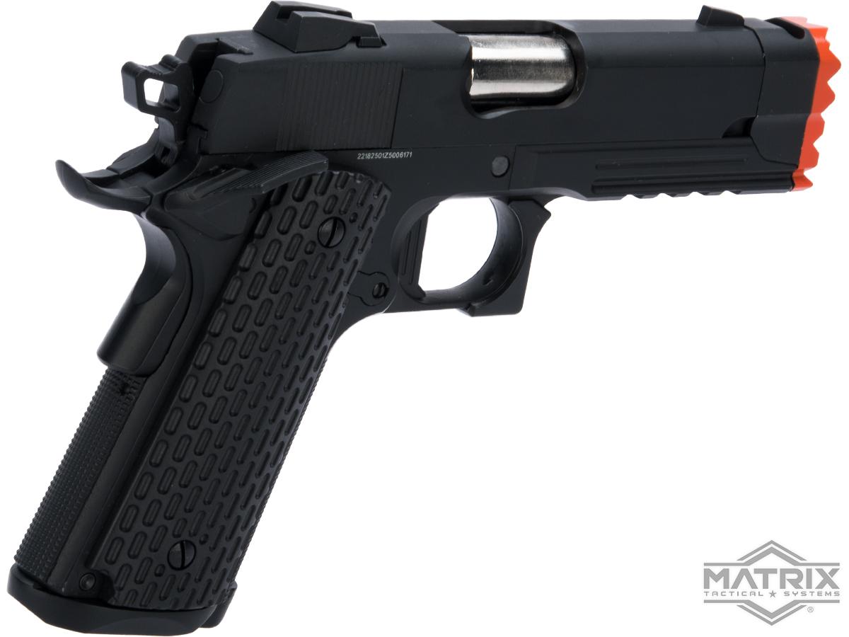 Matrix Tactical 1911 Gas Blowback Airsoft Pistol (Color: Black ...