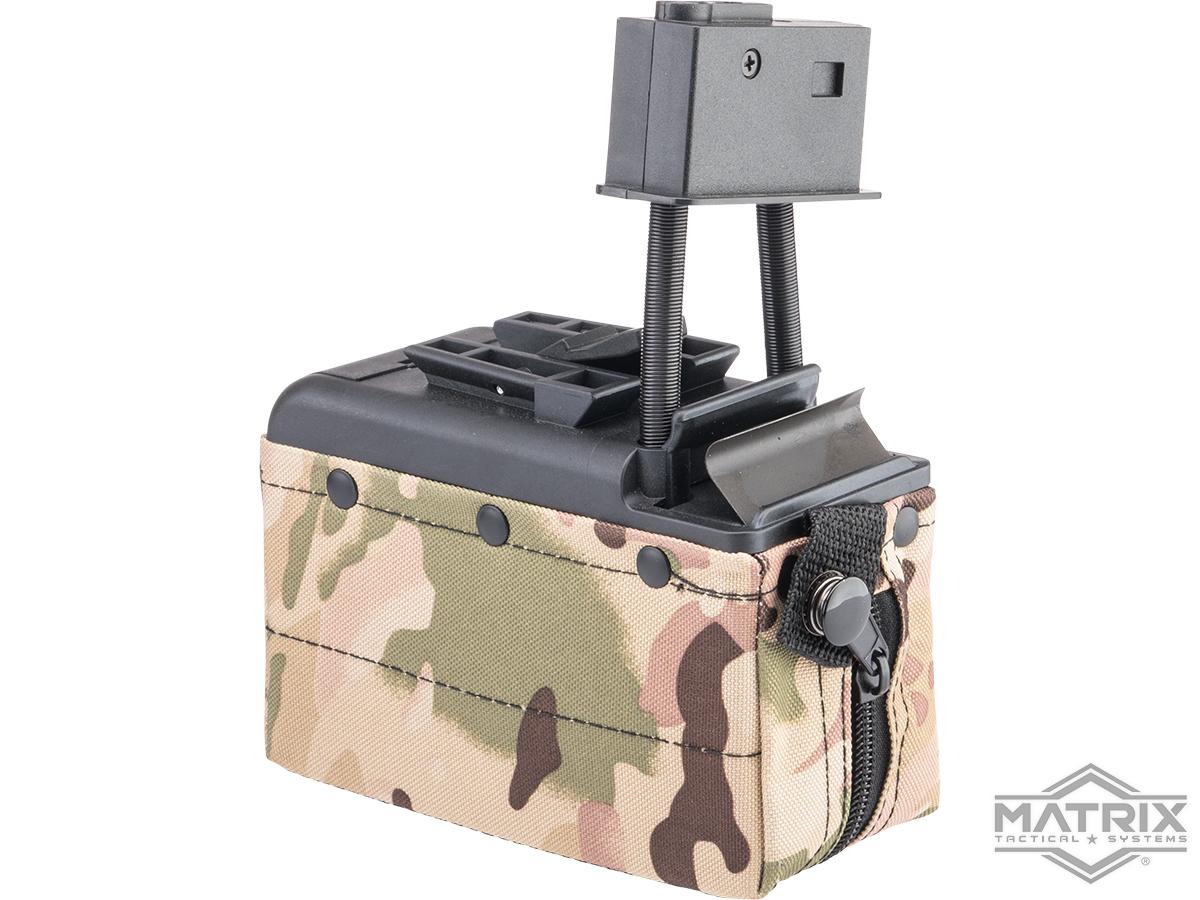 Matrix Battle Axe 2000 Round Electric Drum Magazine for A&K M249 ...