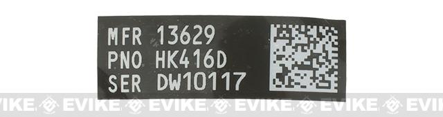 Blackjacks Weapon Code Label (Type: HK 416), Tactical Gear/Apparel ...