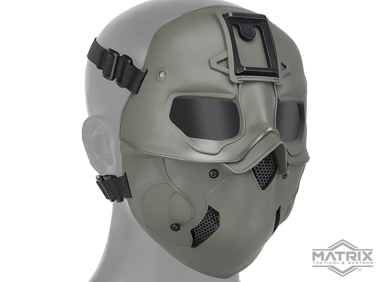 Matrix Full Face Mask w/ Integrated NV Mount (Color: Olive Drab ...