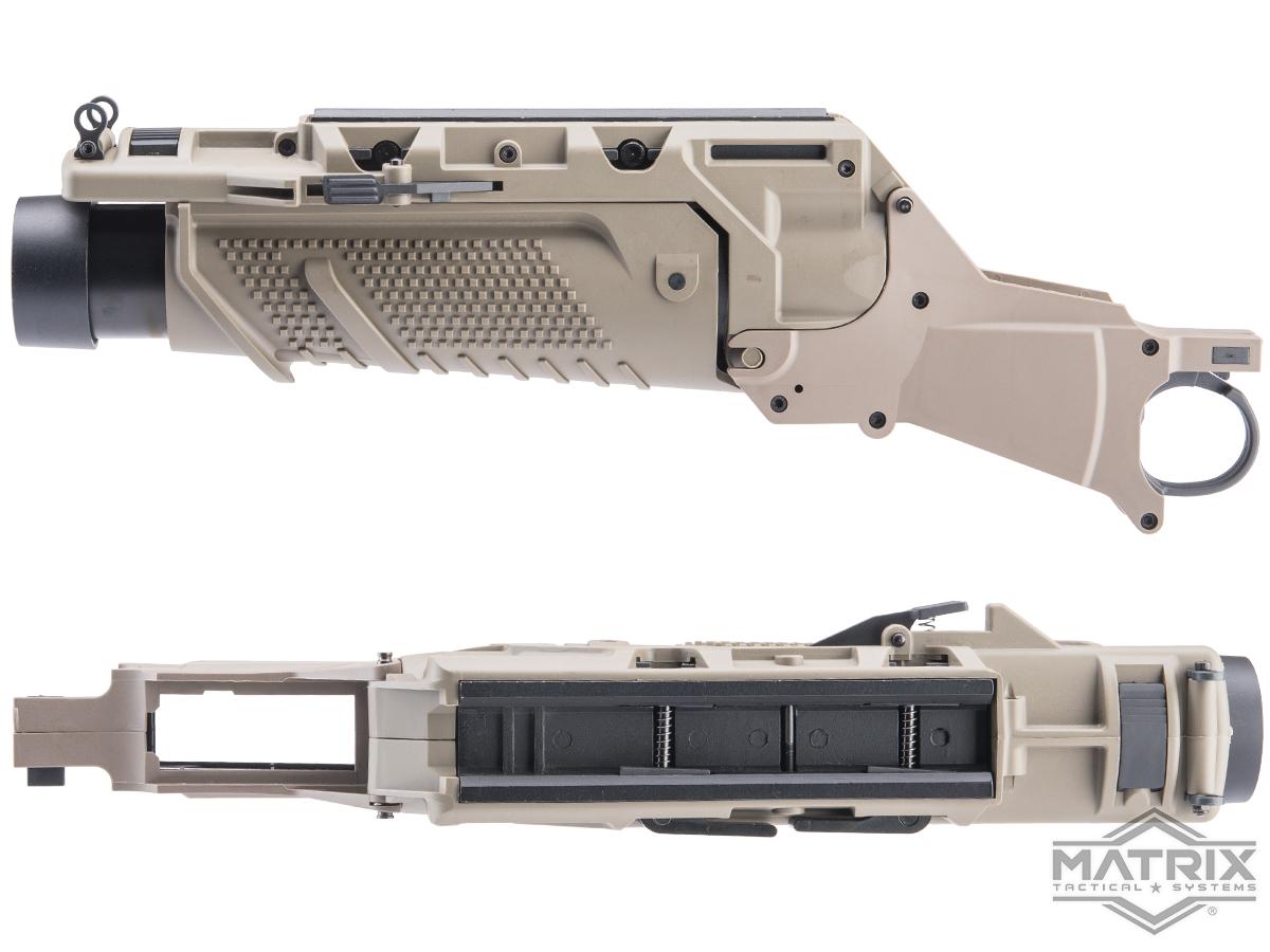 Matrix EGLM Type 40mm Grenade Launcher w/ Magwell Adapters for ASC MK16 ...