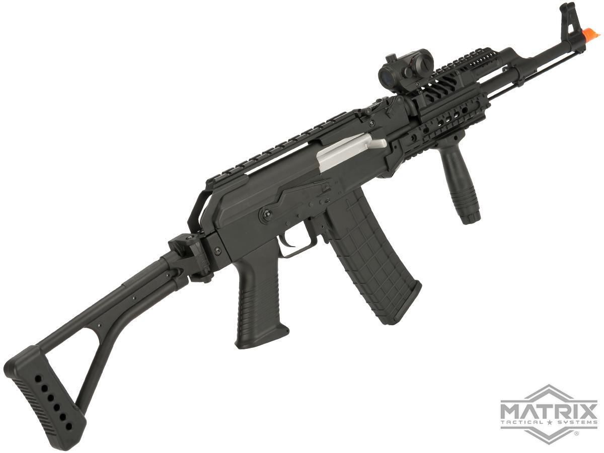 Matrix Field Ops Series Folding Stock AK47 Legionnaire Airsoft AEG Package by CYMA (Color: Black ...