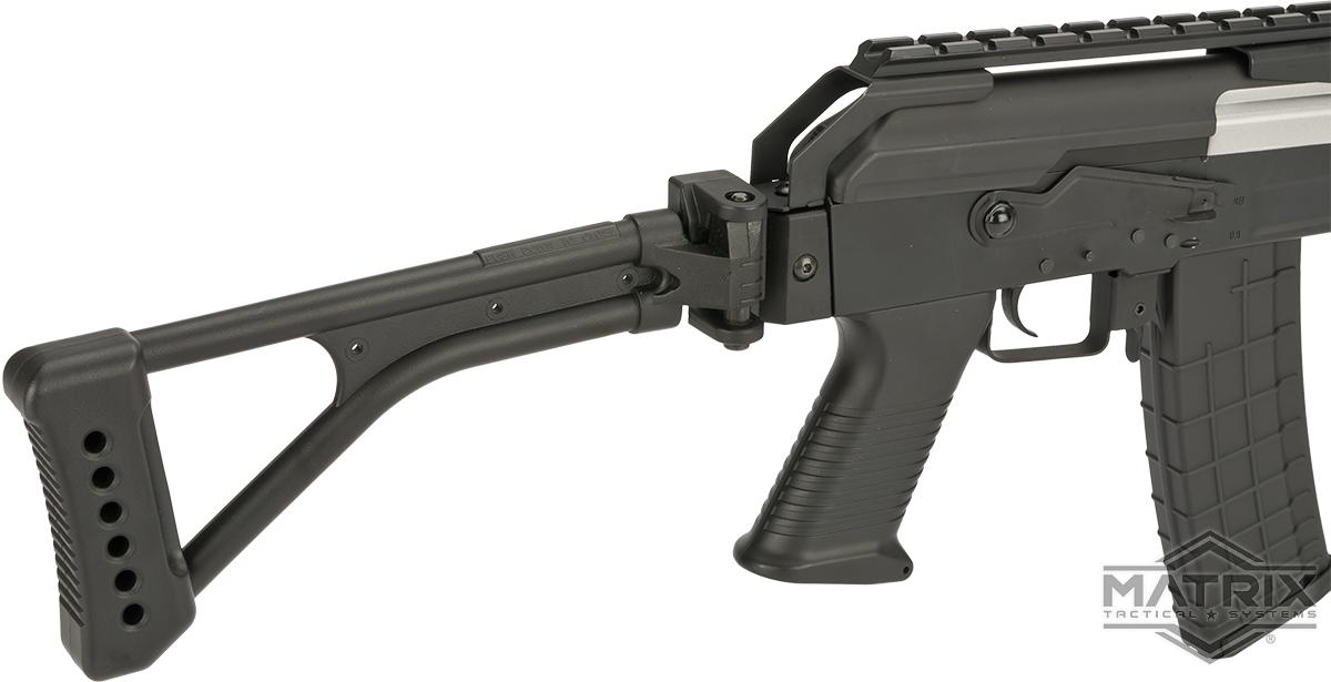 Matrix Field Ops Series Folding Stock AK47 Legionnaire Airsoft AEG Package by CYMA (Color: Black ...