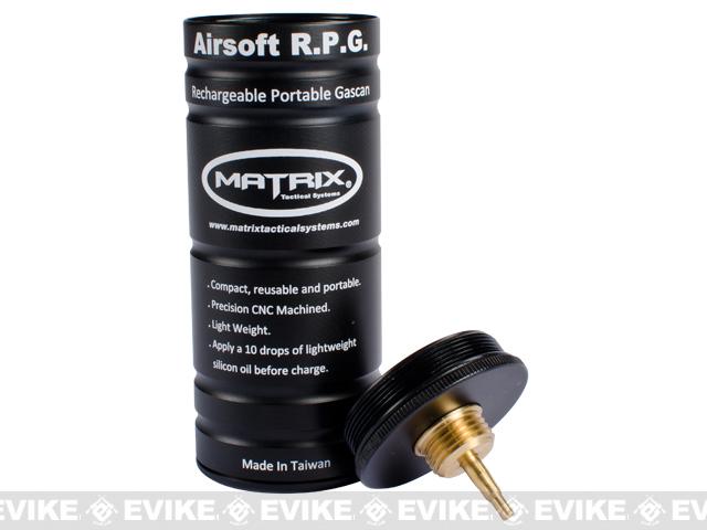 Matrix Airsoft Compact R.P.G. Rechargeable Portable Gas Can ...