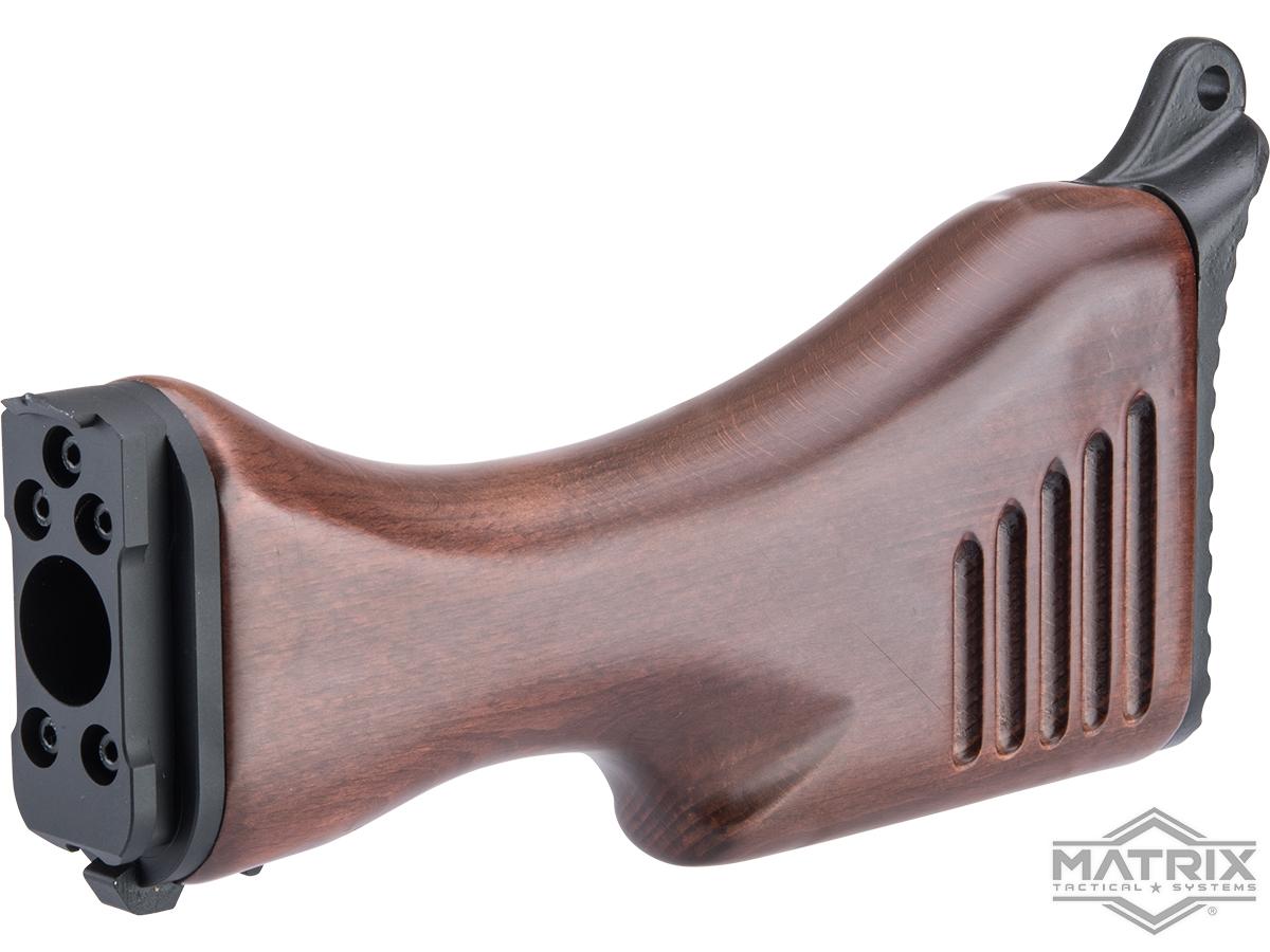 Matrix Replacement Real Wood Stock for M240 Airsoft AEG Machine Guns ...