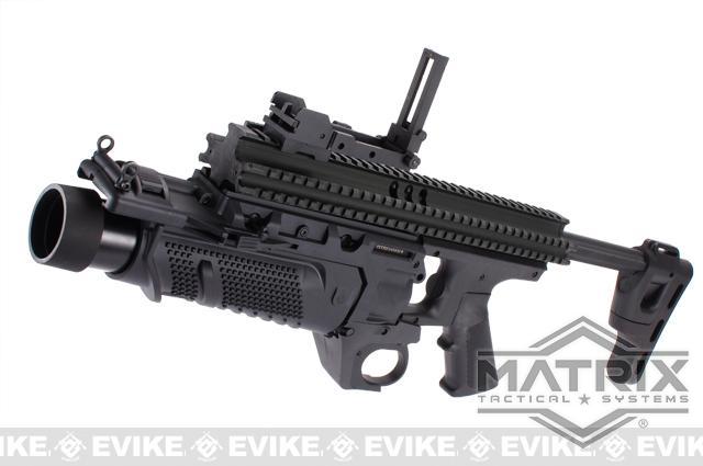 Matrix EGLM Airsoft Grenade Launcher with RIS Kit (Color: Black ...
