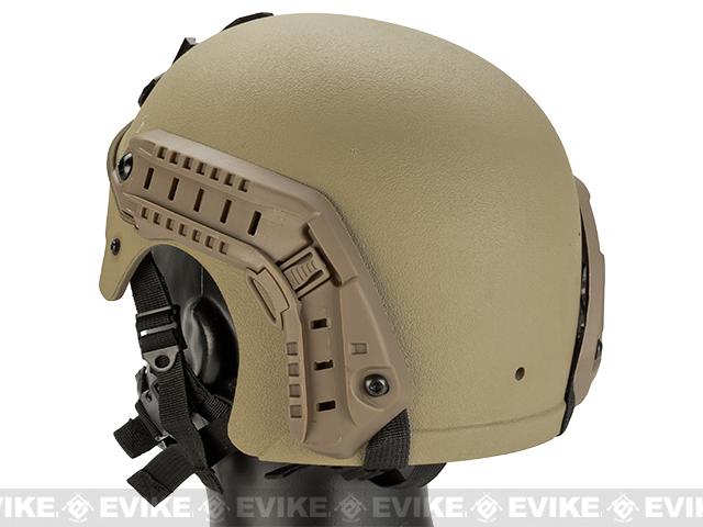 Matrix Professional Grade IBH Airsoft Helmet w/ NVG Mount & Side Rail ...