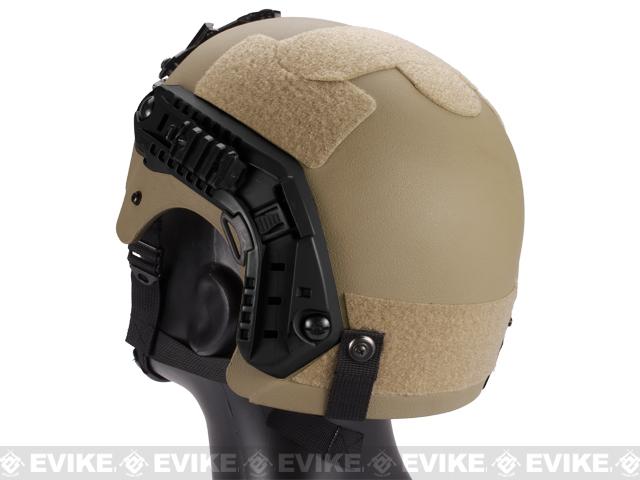 Matrix Professional Grade IBH Airsoft Helmet w/ NVG Mount & Side Rail ...