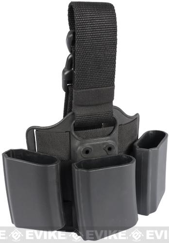 Matrix Hard Shell Drop Leg Quick Draw Triple Magazine Carrier (Type: M4 ...