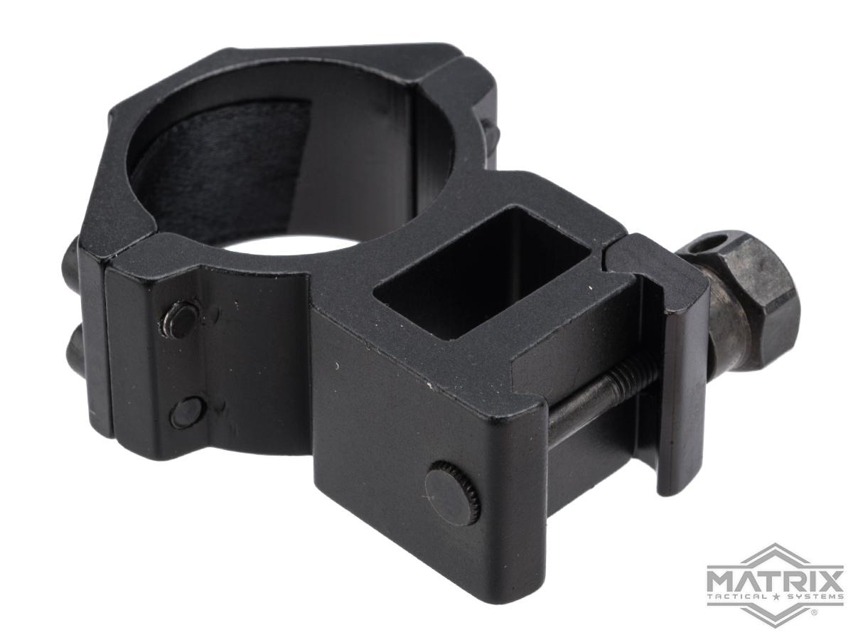 Matrix Aluminum Scope Mounting Rings (Color: Black / 30mm Tube / Medium ...