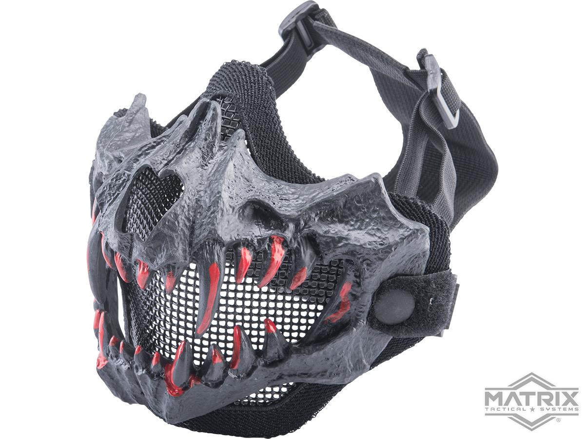 Matrix "Fangs" Lower Face Protection Mesh Mask (Model: Compact / Black ...
