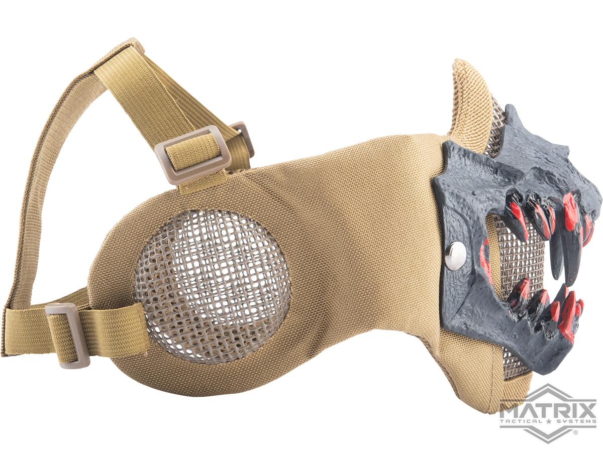 Matrix "Fangs" Lower Face Protection Mesh Mask (Model: Upgraded / Tan ...