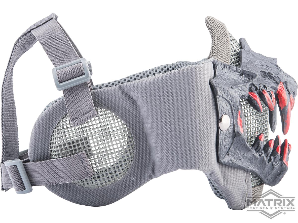 Matrix "Fangs" Lower Face Protection Mesh Mask (Model: Upgraded / Wolf ...