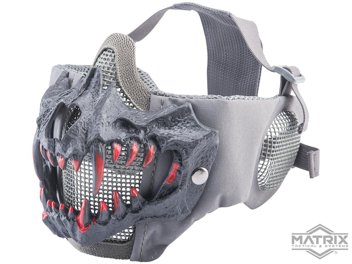Matrix "Fangs" Lower Face Protection Mesh Mask (Model: Upgraded / Wolf ...