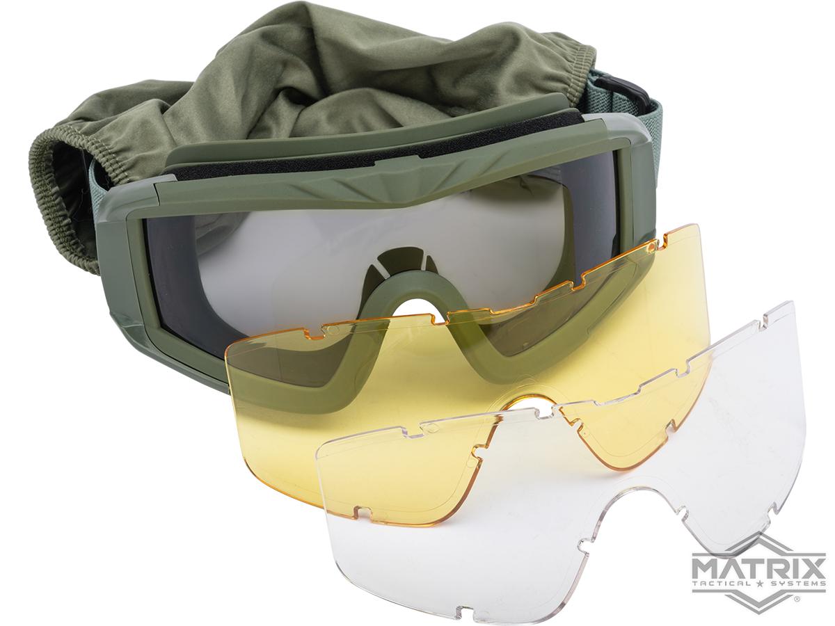 Matrix Tactical Systems ANSI-Rated Ultimate Protective Airsoft Goggles ...