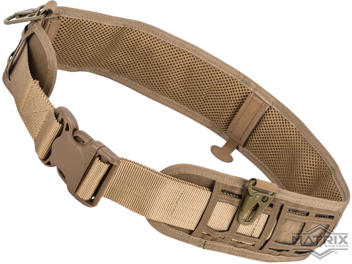 Matrix Tactical Laser Cut Lightweight Pilot Belt (Color: Coyote Brown ...