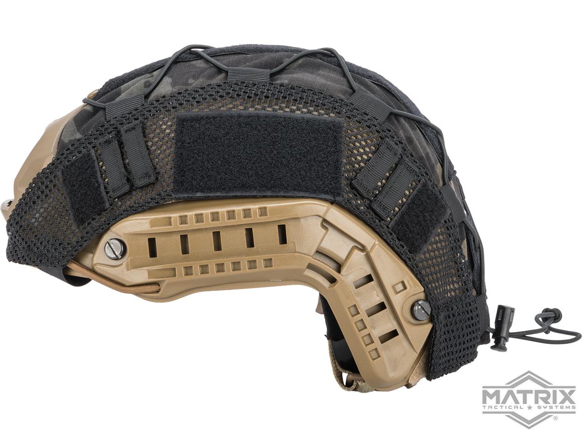 Matrix Bump Type Helmet Cover w/ Elastic Cord (Color: Multicam Black ...
