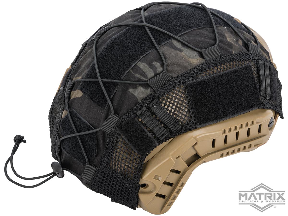Matrix Bump Type Helmet Cover w/ Elastic Cord (Color: Multicam Black ...