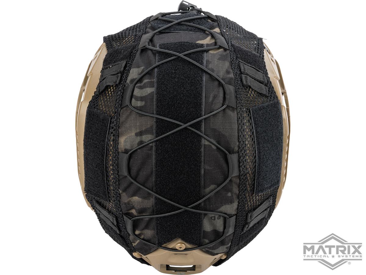 Matrix Bump Type Helmet Cover w/ Elastic Cord (Color: Multicam Black ...