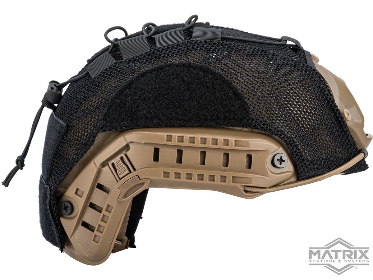 Matrix Bump Type Mesh Helmet Cover w/ Elastic Cord (Color: Black ...